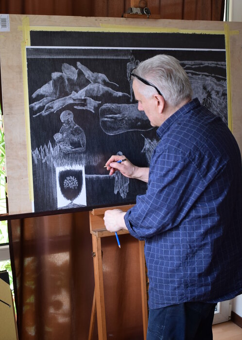 Unsere ideale Welt II by Leszek Nowak (2022) : Painting Oil on Canvas ...