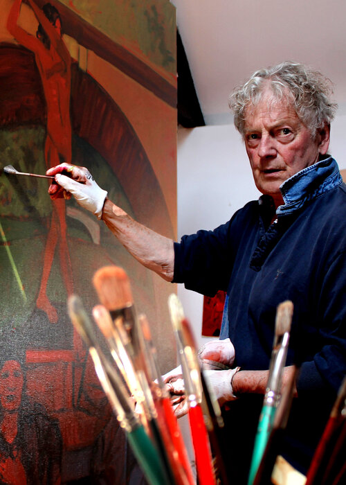 LORD SEBASTIAN COE AT THE TATE LONDON von André Durand (2009): Malerei Öl auf Leinen - SINGULART