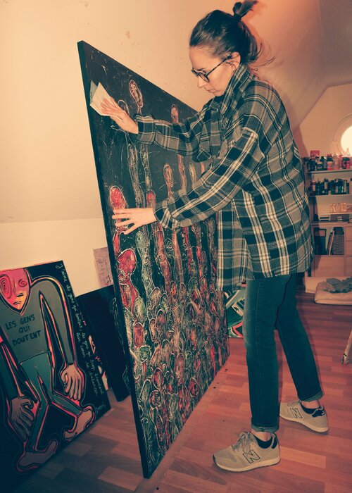 Delphine Dessein: contemporary French Painter, Sculptor - SINGULART