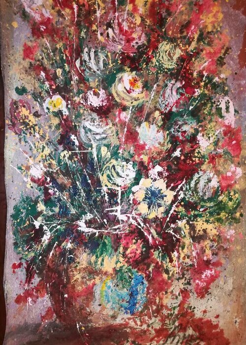 At home von Ahmad ALMASRI (2019): Malerei Acryl, Öl auf Holz - SINGULART