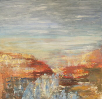 Scandinavian Autumn by Aase Lind (2018) : Painting Acrylic, Pencil on ...