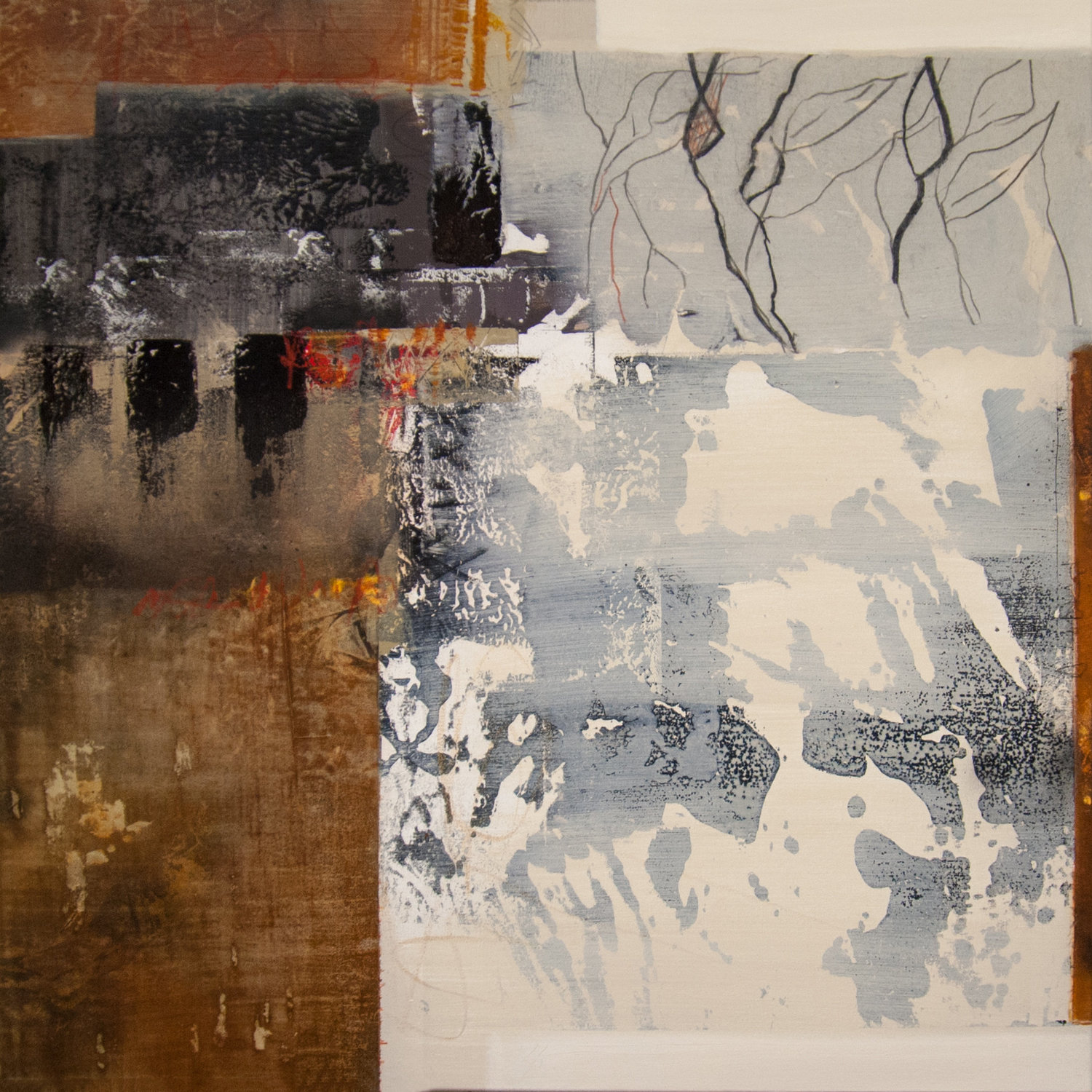 Foglie al vento by Francesco Cusumano (2018) : Painting Acrylic on ...