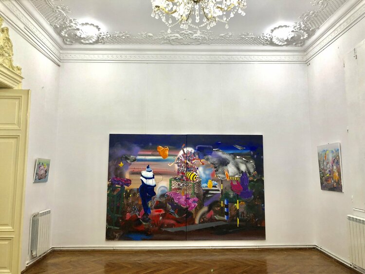 Hybrid Playground III by Edith Torony (2019) : Painting Acrylic, Spray ...