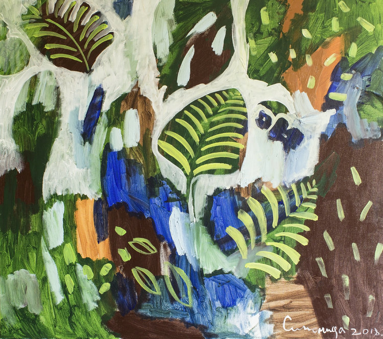 Leaf by Simonida Djordjevic (2018) : Painting Acrylic on Canvas - SINGULART