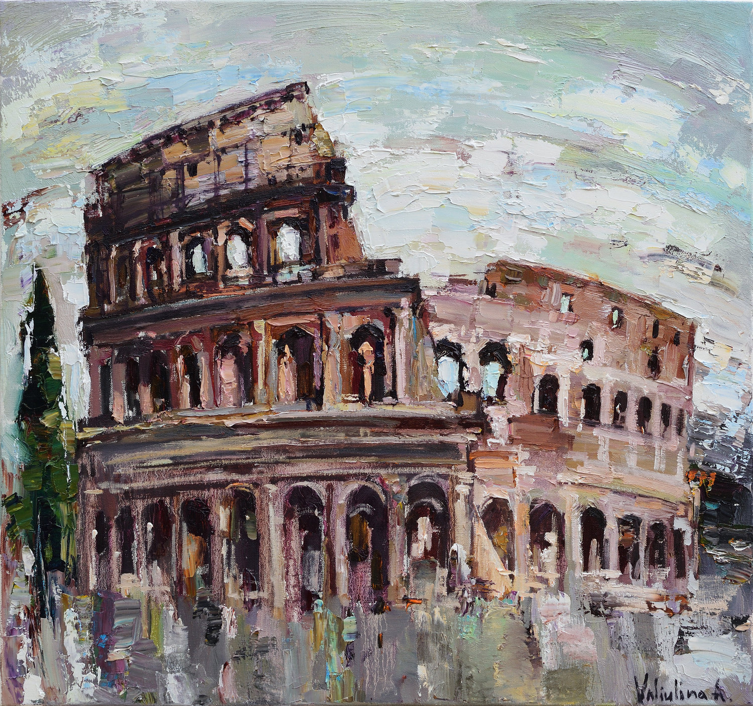 Colosseum - Italy Original oil painting by Anastasiya Valiulina (2017 ...