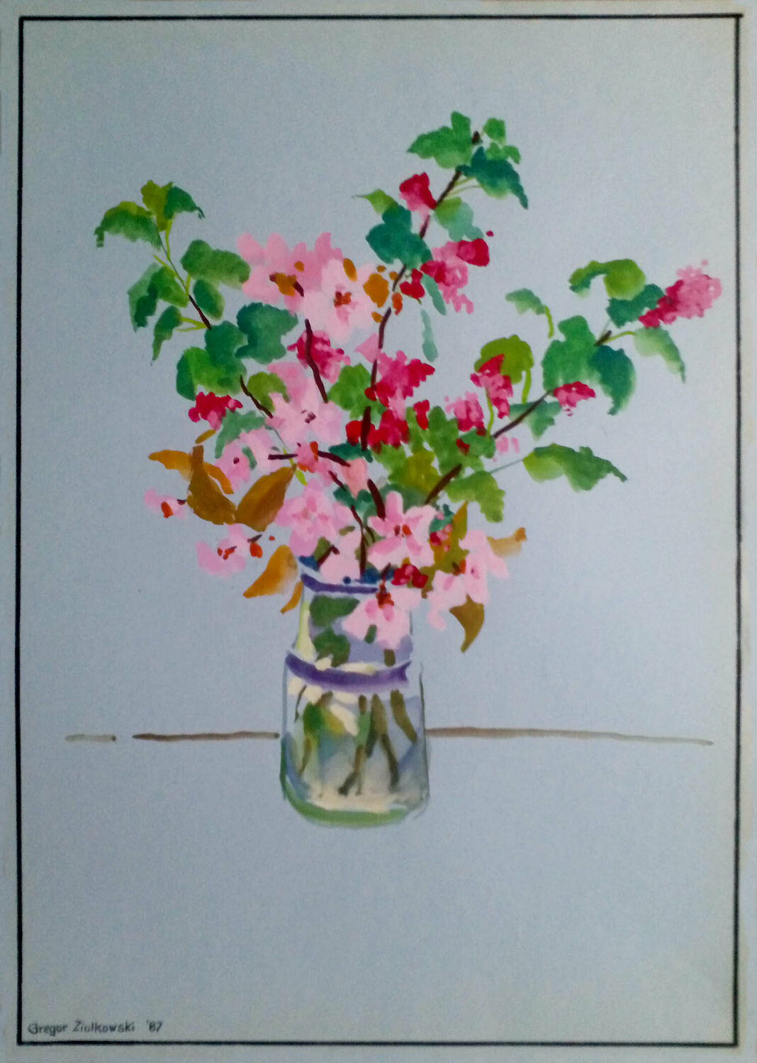 WILDFLOWERS 6 by Gregor Ziolkowski (1987) : Painting Watercolor on ...