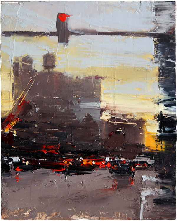 Ontario Street by Michael Goro (2018) : Painting Oil on Wood - SINGULART