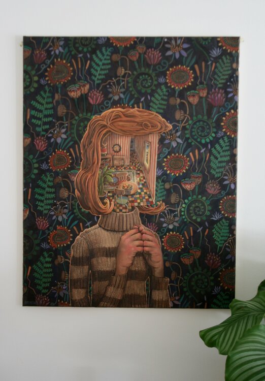 Room in a room by Rory Mitchell (2019) : Painting Oil, Cotton on Canvas ...