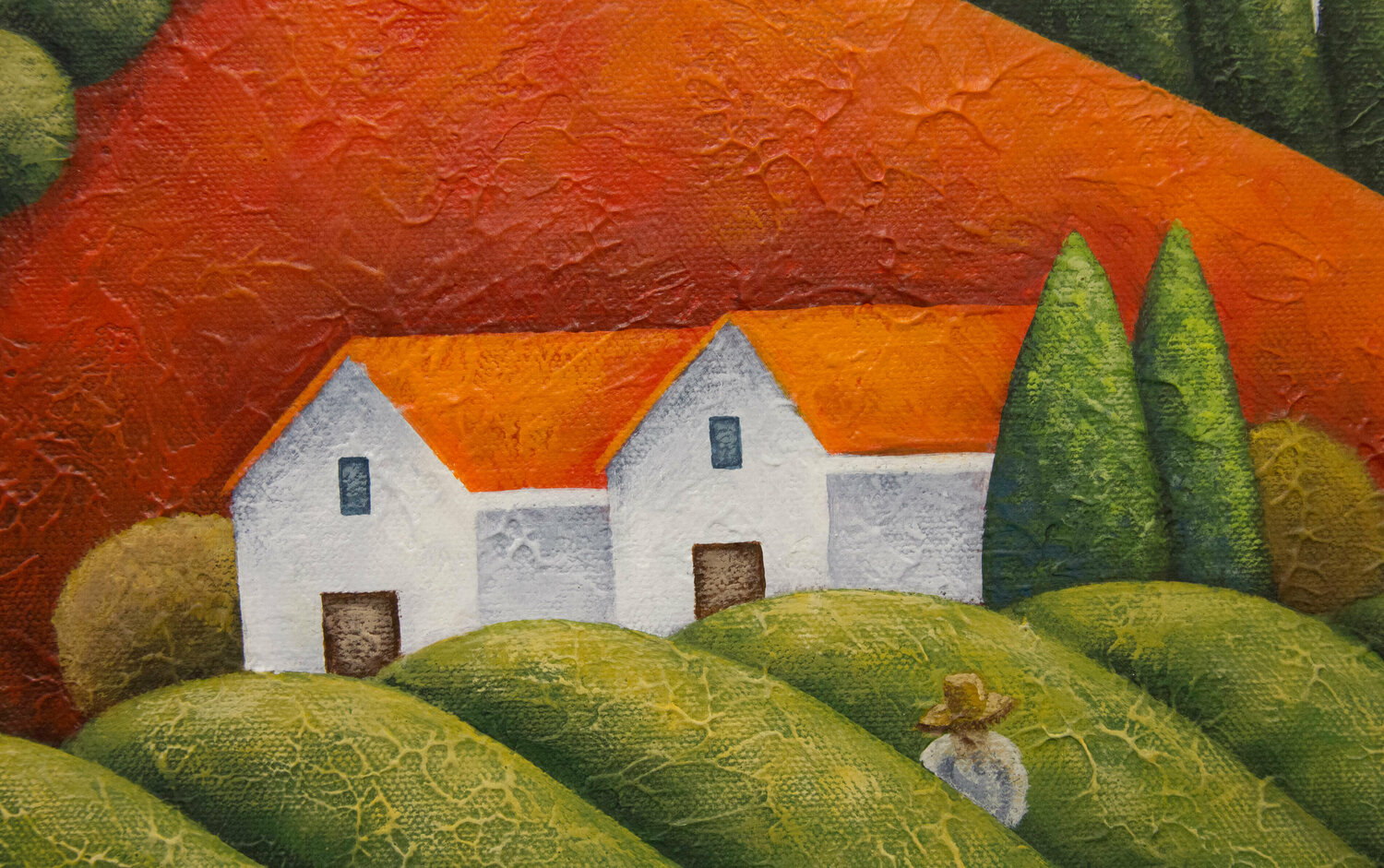 The Villa by Kate Graham (2019) : Painting Acrylic on Canvas - SINGULART