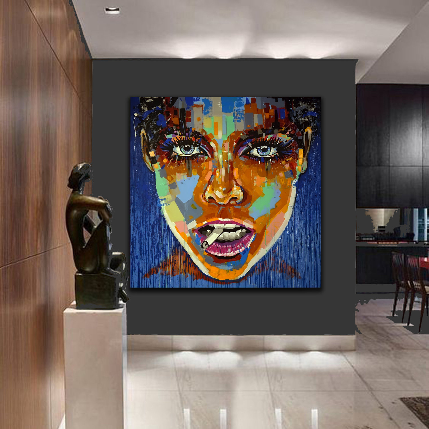 Face 35 by Wojtek Babski (2019) : Painting Acrylic on Canvas - SINGULART Face 35 by Wojtek Babski (2019) : Painting Acrylic on Canvas - SINGULART