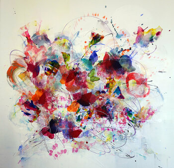 be my Valentine by Simone Monney (2022) : Painting Acrylic, Collage on ...
