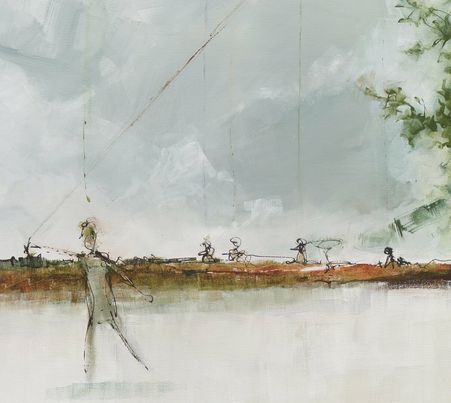 EarthSkyMind by Jan Cilliers de Wet (2019) : Painting Oil on Canvas ...