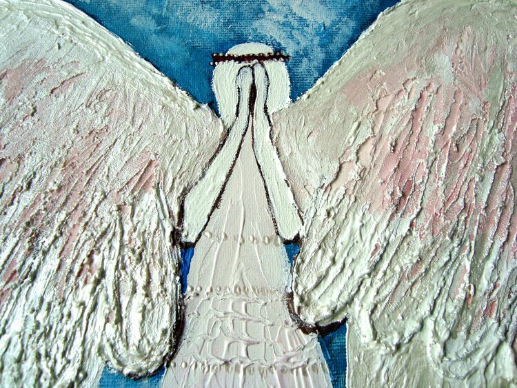 Angel Suriel by Elena Parau (2017) : Painting Acrylic, Pencil on Canvas ...