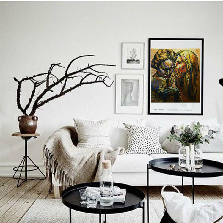 Whisper by Maria Drozdova (2019) : Drawing Pastel, Chalk on Paper ...