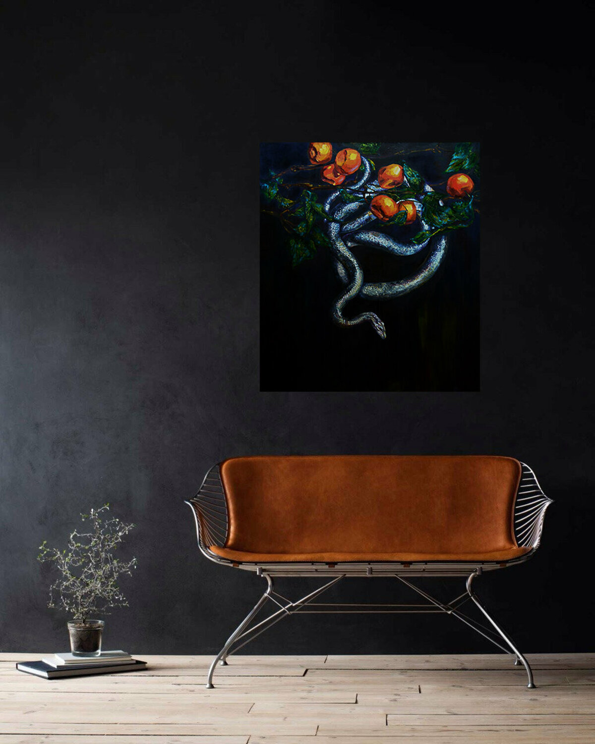 The albino snake by Maria Drozdova (2019) : Painting Oil, Lacquer on ...