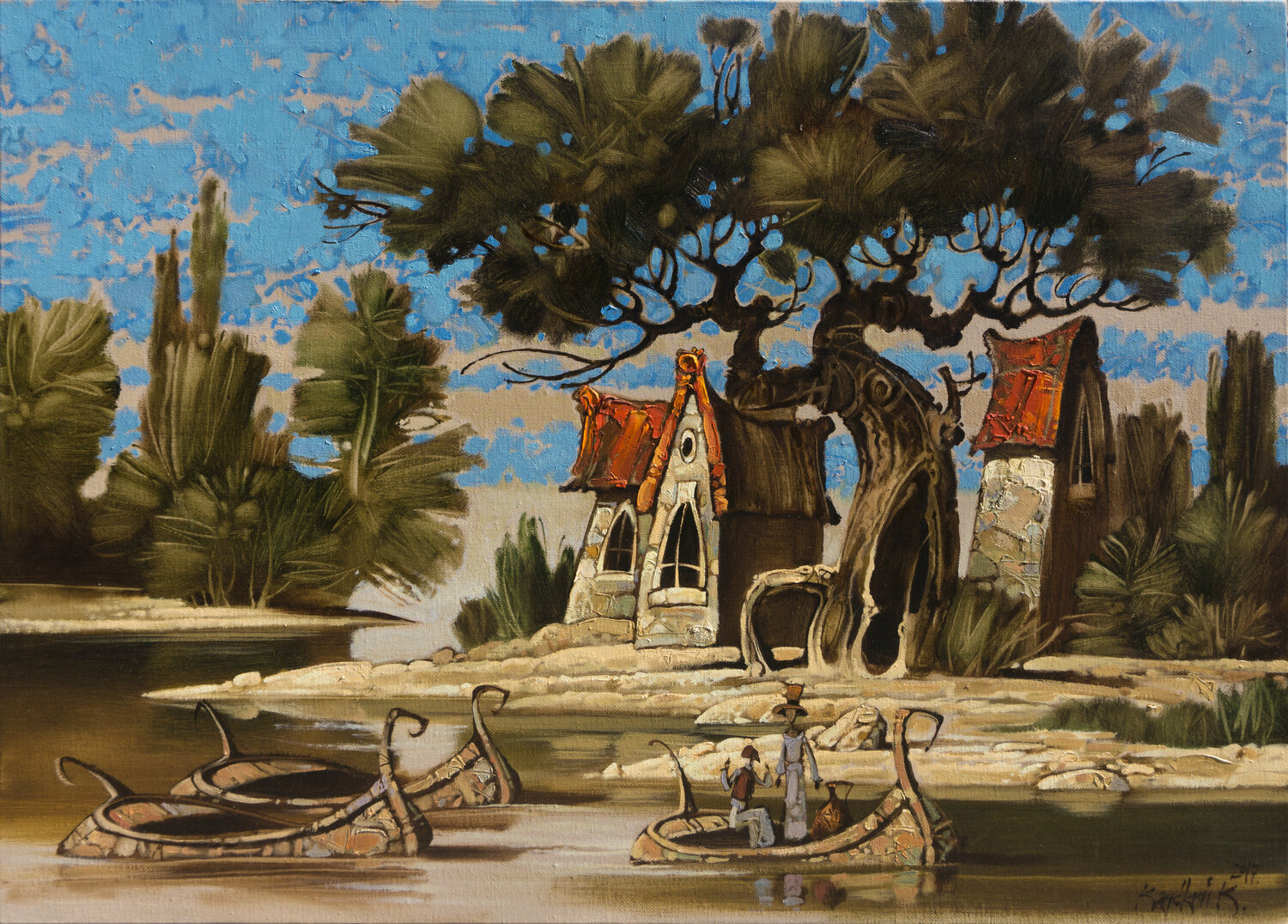 Before the rain by Konstantin Kansky (2017) : Painting Oil on Linen ...