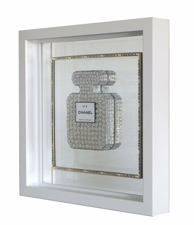 Chanel Sparkle Diamond – Original Unique Wall 3D Sculpture by Gardani ...