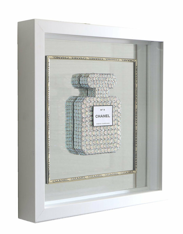 Chanel Sparkle Diamond – Original Unique Wall 3D Sculpture by Gardani ...