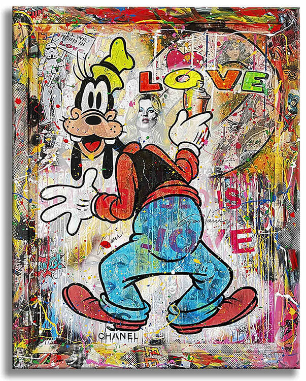 Goofy Love – Original Painting on Canvas by Gardani (2022) : Painting ...