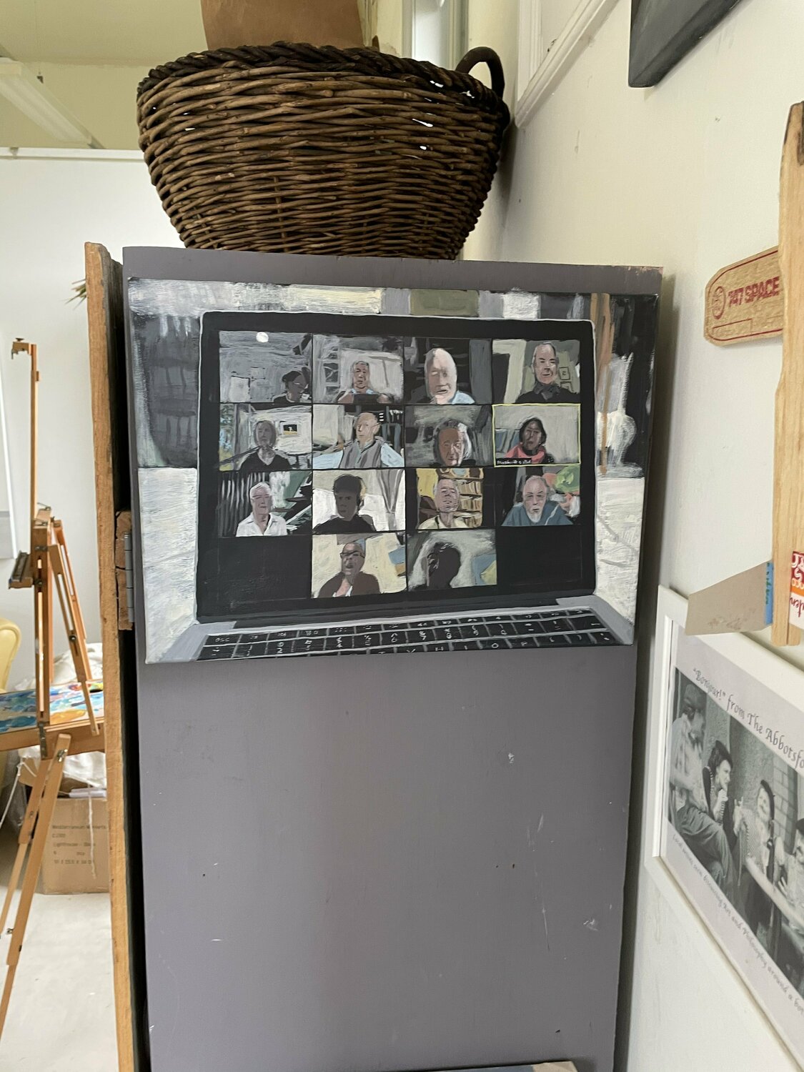 Zoom Art Class by Rick Matear (2020) : Painting Acrylic on Linen ...