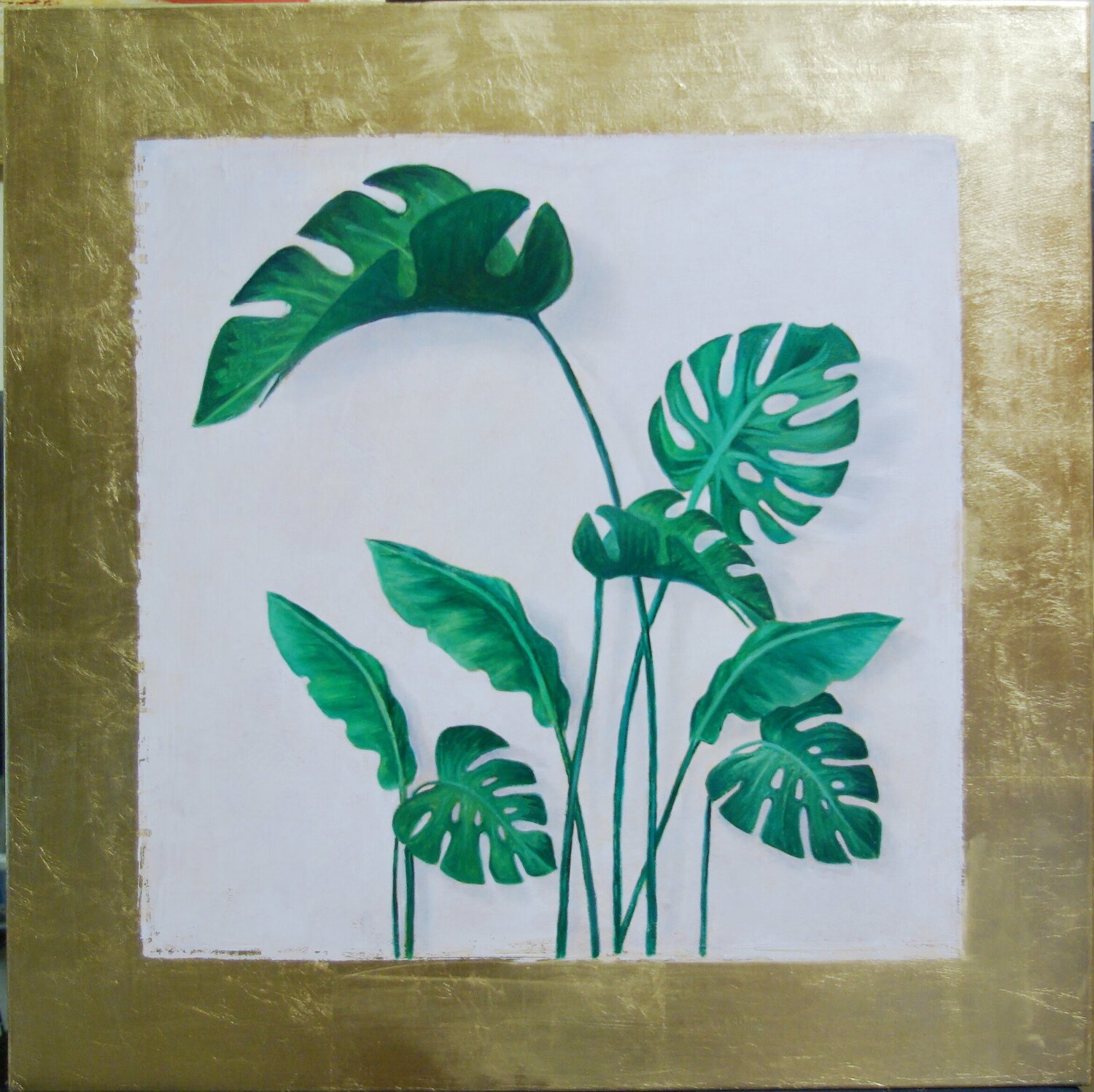 Still Life with a Monstera by Nataliya Bagatskaya (2019) : Painting Oil ...