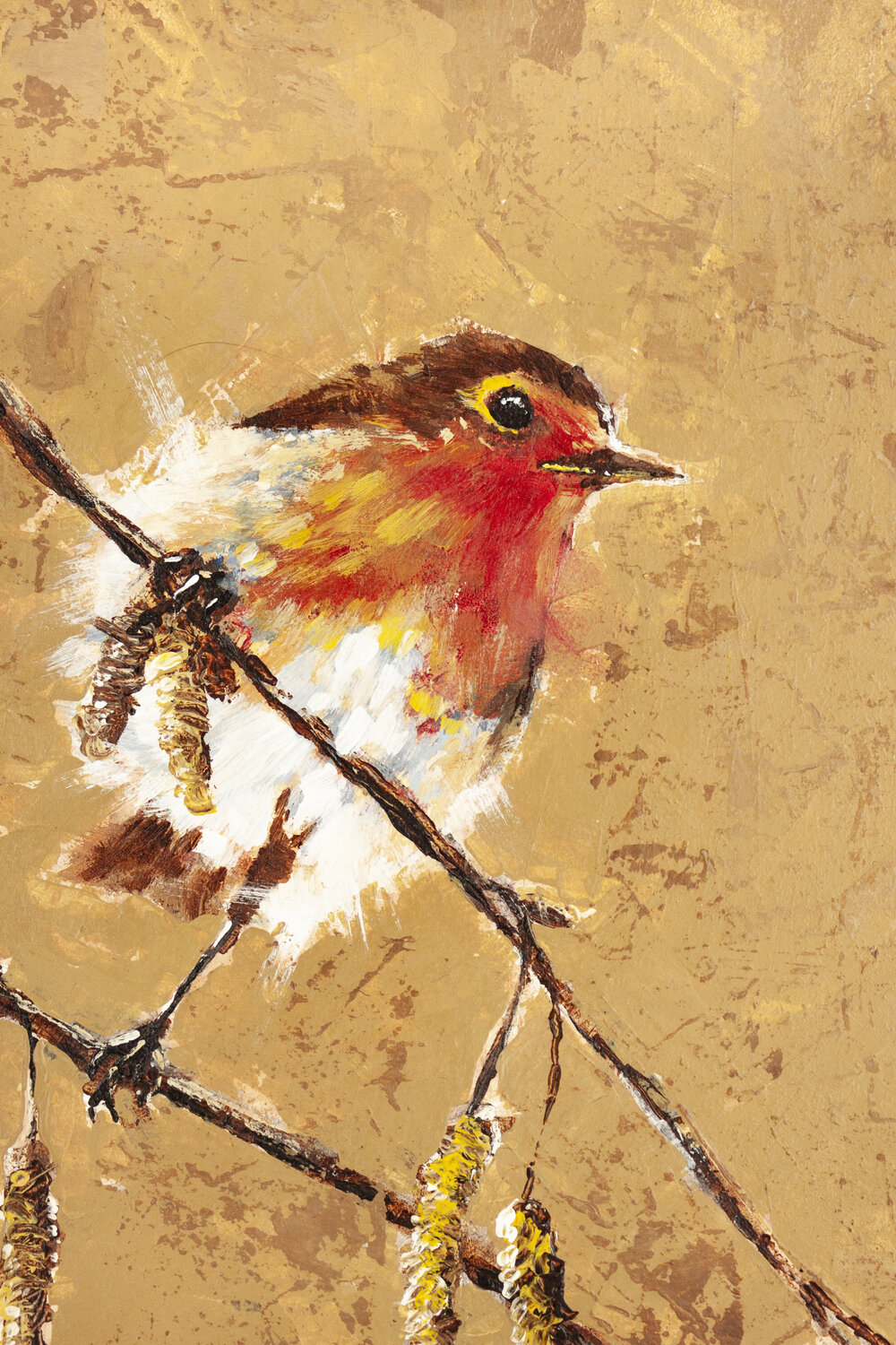 Red Robin by Aleksandr Neliubin (2022) : Painting Acrylic, Lacquer on ...