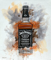 Blanton’s with Davidoff Cigar by Ian Greathead (2019) : Painting Oil on ...