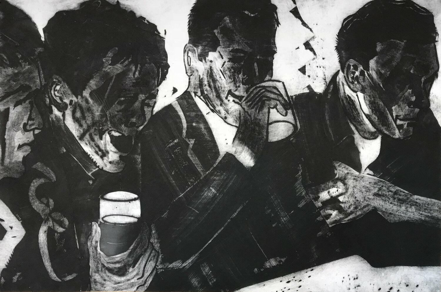 Draught by Pawel Kwiatkowski (2018) : Print Engraving on Paper - SINGULART