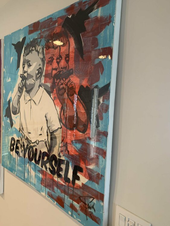 baby Churchill by Erick Artik (2016) : Painting Acrylic, Felt on Canvas ...