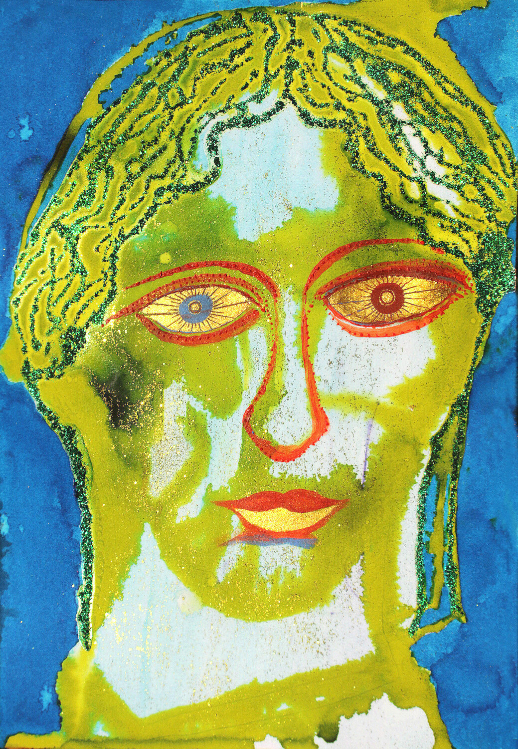 Aspasia de Mileto by Arturo Prins (2023) : Work on Paper Acrylic ...