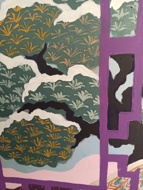 Winter in a Paradise Garden by Berit Bredahl (2022) : Painting Acrylic ... Winter in a Paradise Garden by Berit Bredahl (2022) : Painting Acrylic ...