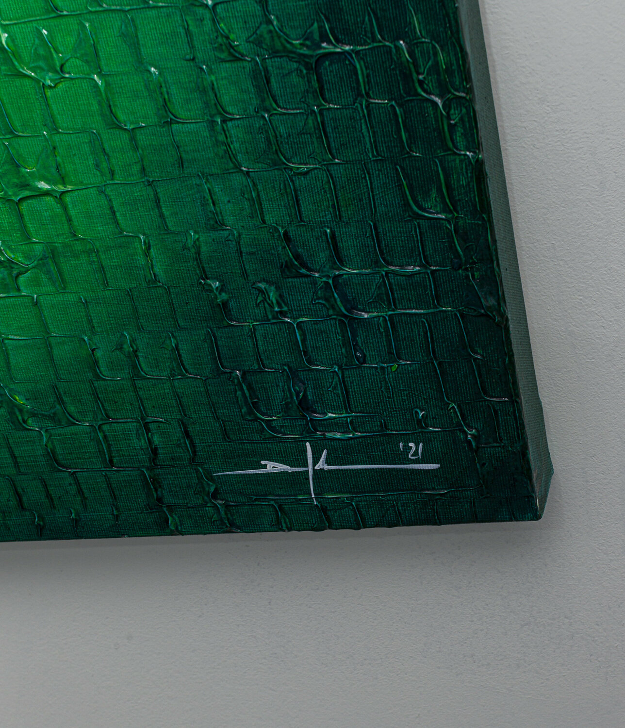 Serial Analog Pixels / 2021 / green 2 / 80x80 by Danny Frede (2021 ...