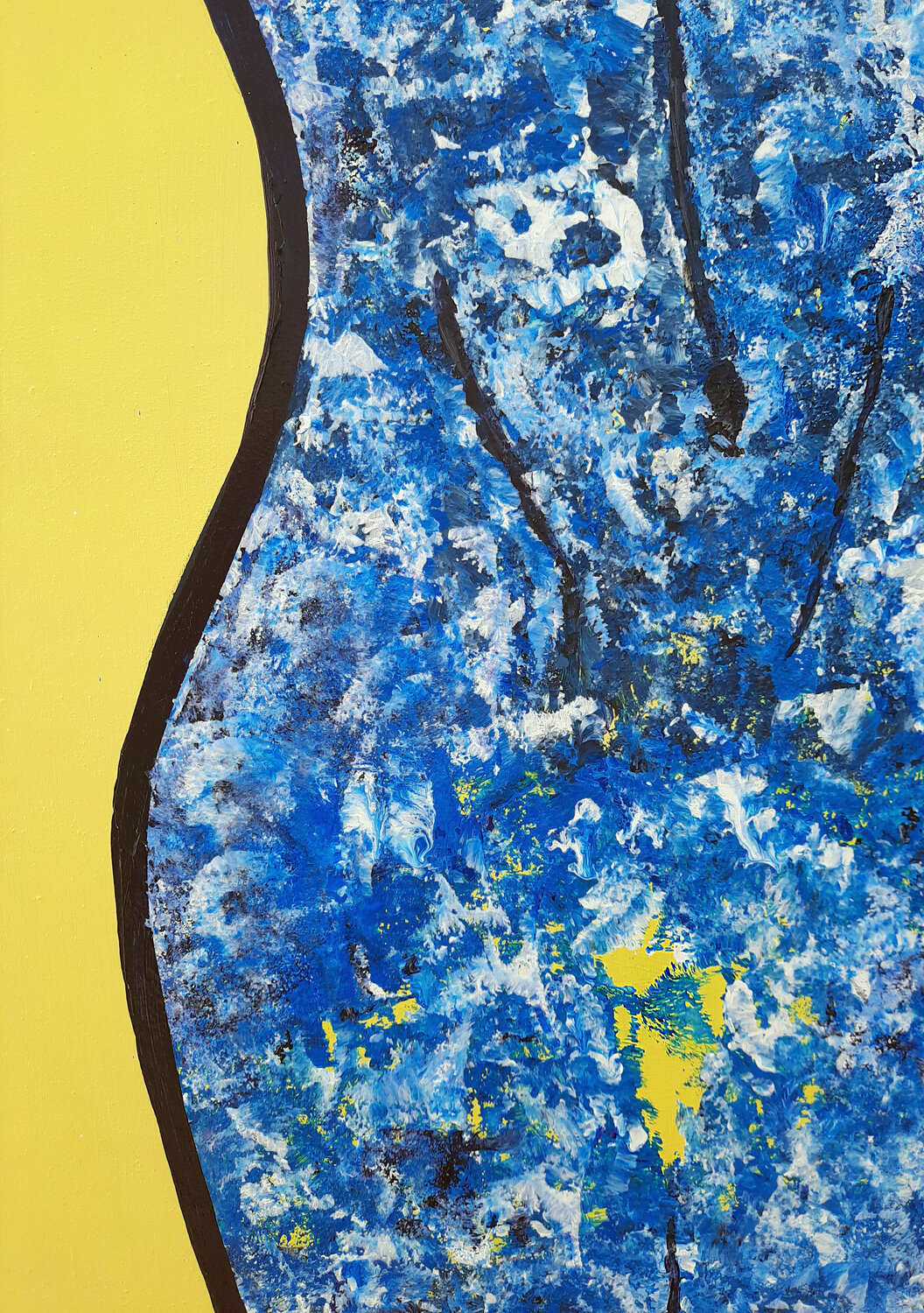 Body - Blue by Patrick Joosten (2020) : Painting Acrylic on Canvas - SINGULART