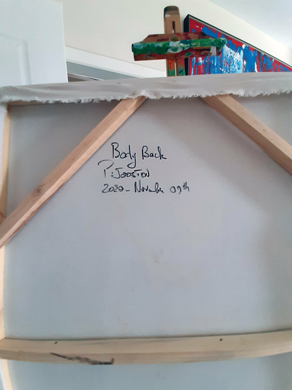 Body Back by Patrick Joosten (2020) : Painting Acrylic on Canvas - SINGULART