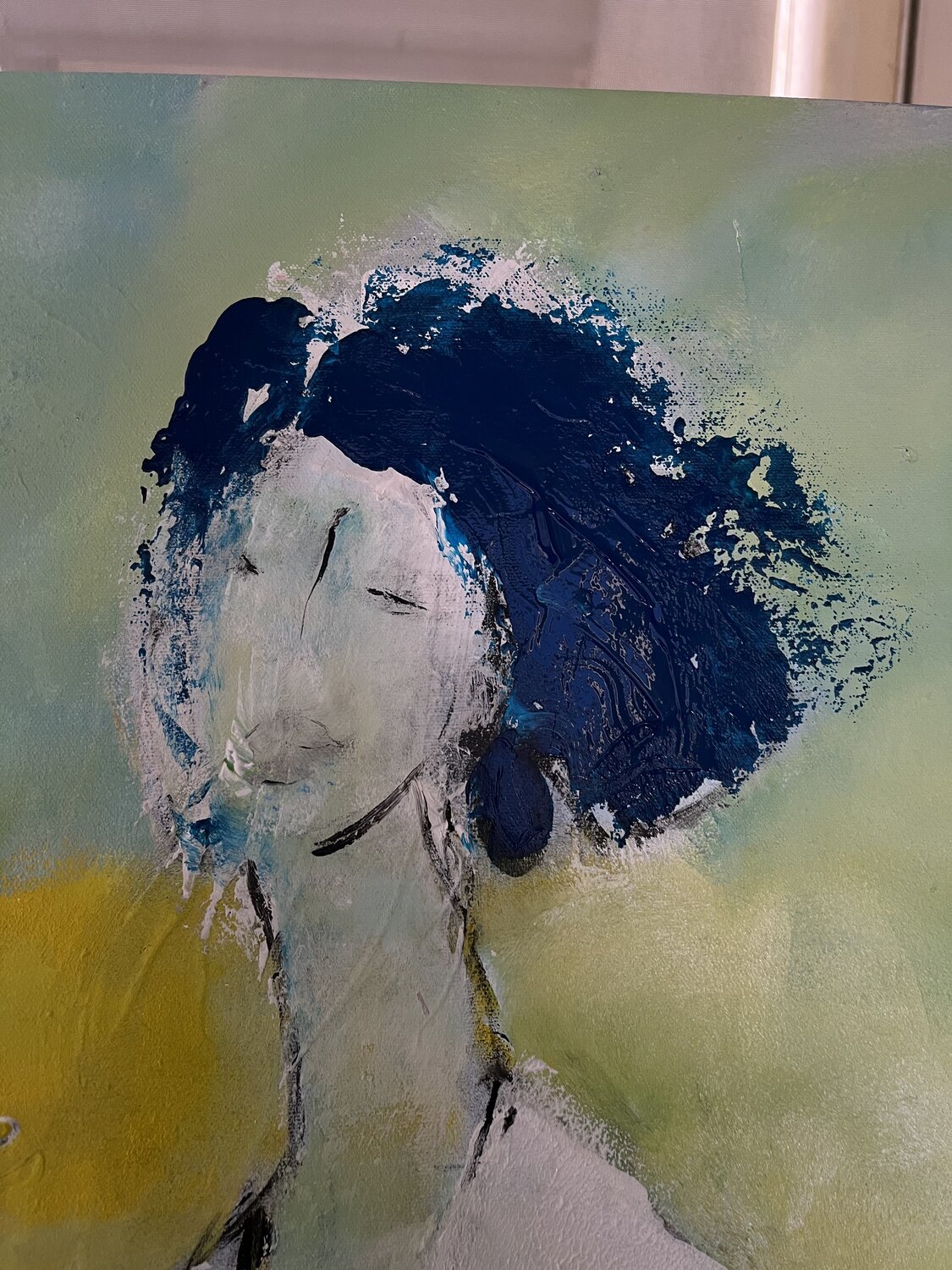 Une dame by Marie Rouach (2022) : Painting Acrylic on Canvas - SINGULART