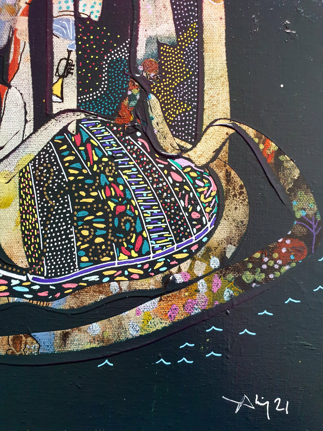 Ûta-napishtî by Philippe Abril (2021) : Painting Acrylic on Canvas - SINGULART