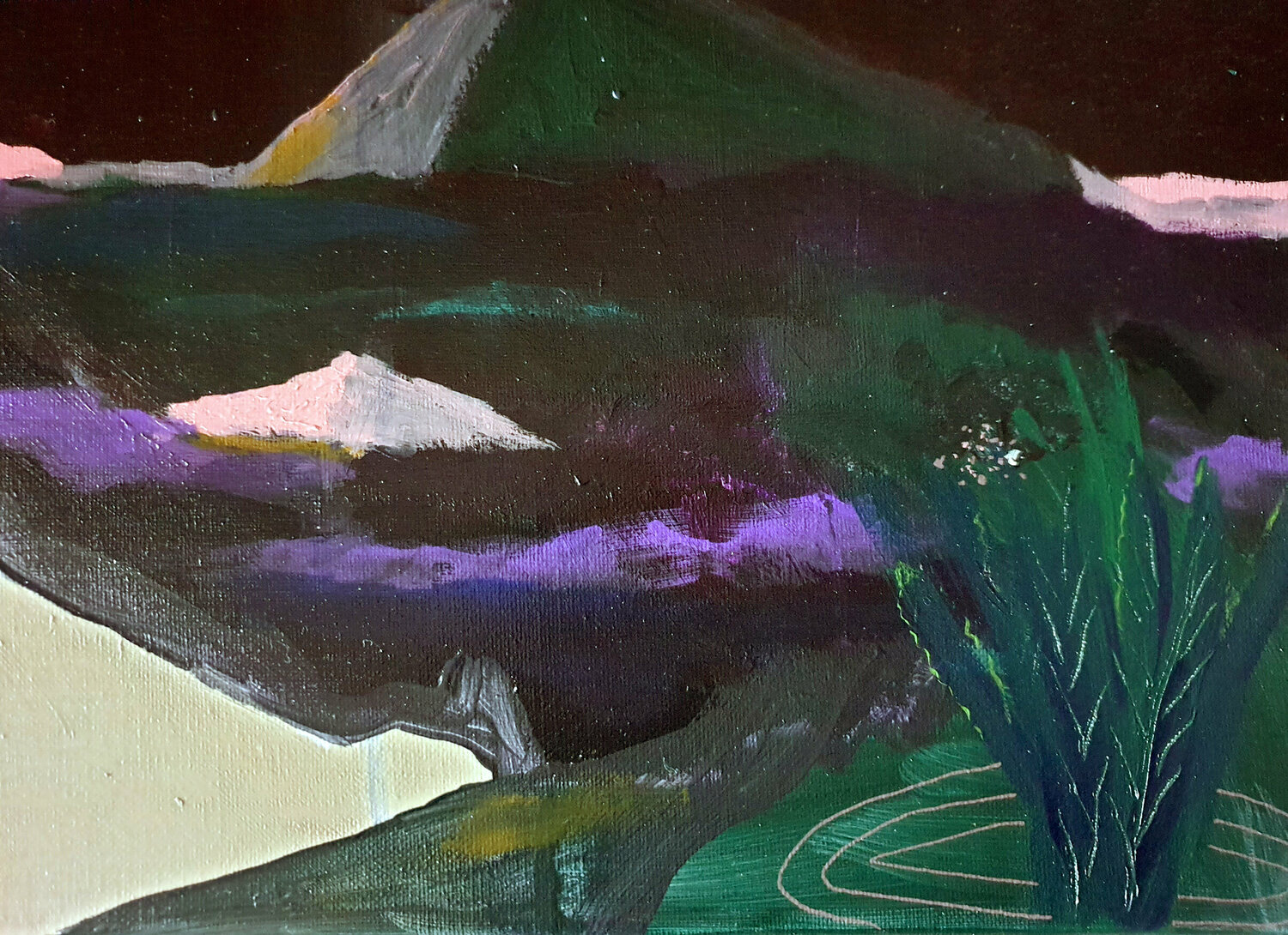 Paysage pour Nahui Olin by Philippe Abril (2022) : Painting Acrylic on Canvas - SINGULART