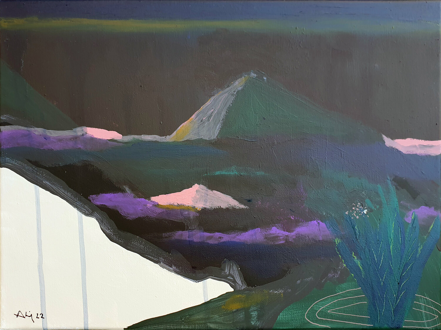 Paysage pour Nahui Olin by Philippe Abril (2022) : Painting Acrylic on Canvas - SINGULART