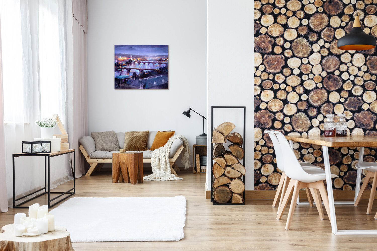 Prague skyline by Bozhena Fuchs (2022) : Painting Oil on Canvas - SINGULART