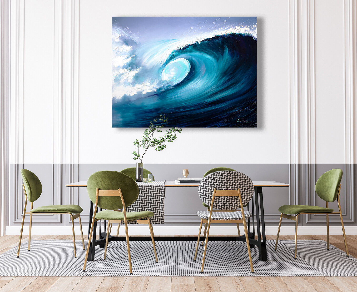 Sea Spray Symphony by Bozhena Fuchs (2023) : Painting Oil on Canvas ...