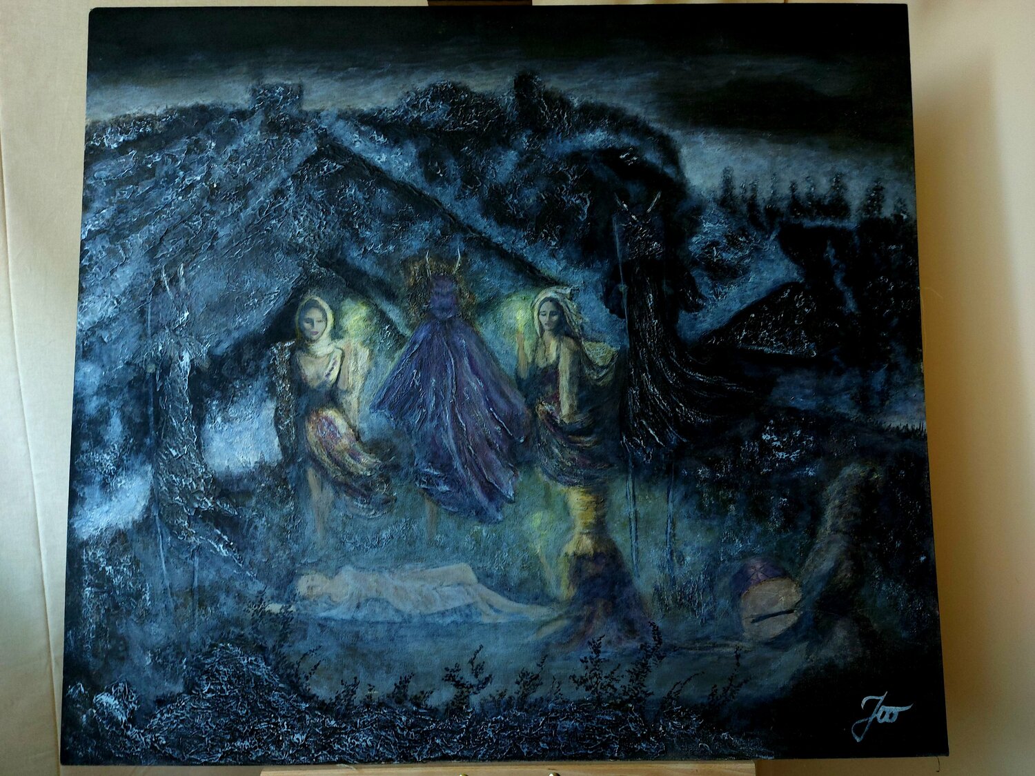 Kamajke (The Duboka's Queens) by Jelena Tankosic (2019) : Painting ...