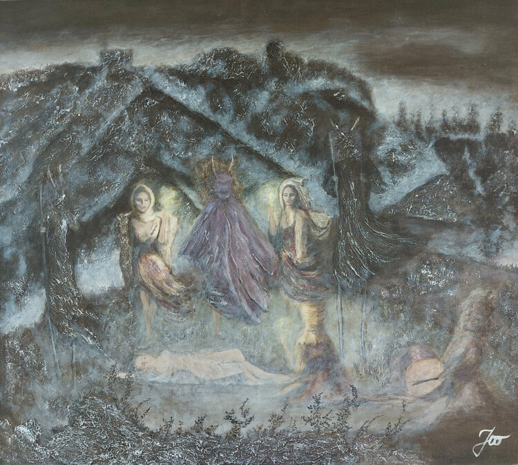 Kamajke (The Duboka's Queens) by Jelena Tankosic (2019) : Painting ...