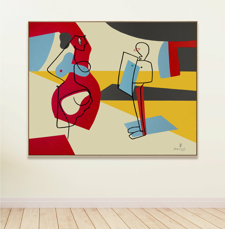 SELFI(e)SH QUEEN by Bernard Simunovic (2017) : Painting Acrylic on Canvas - SINGULART