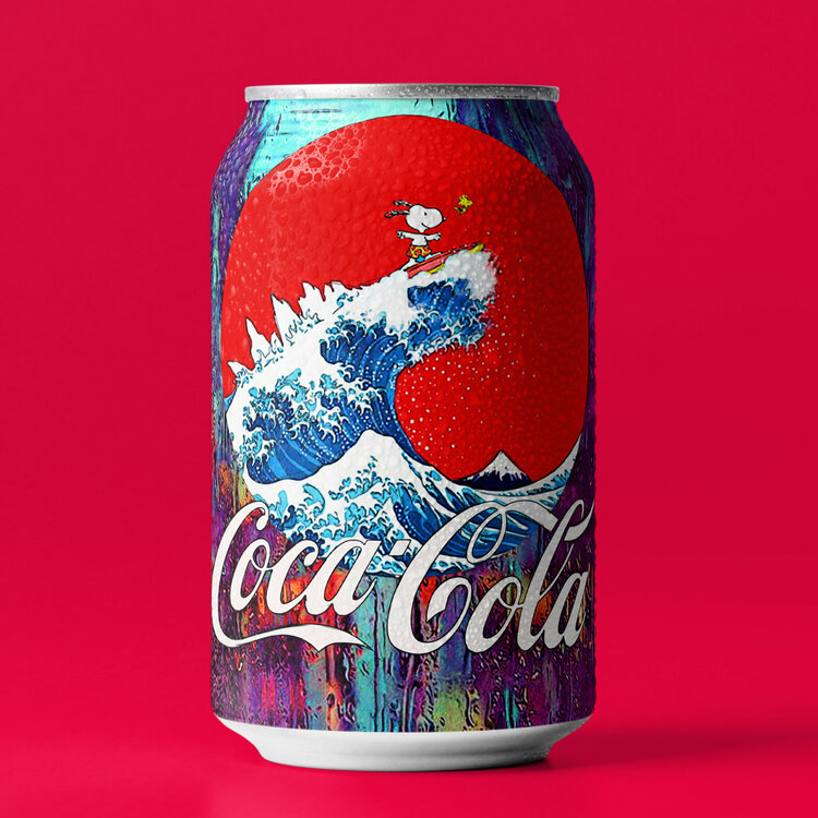 Snoopy : Coca cola Pop Art by Benny Arte (2021) : Print Giclée print on ...