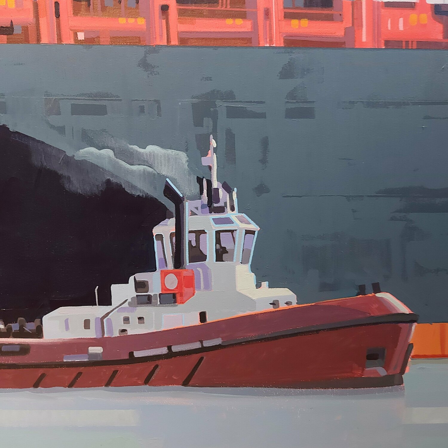 ANTWERPEN EXPRESS /HAPAG LLOYD von Manuel Di Chiara (2019): Malerei ...