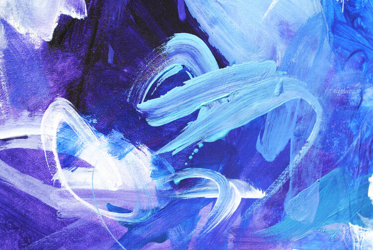 Blue expression by Mykola Ampilogov (2020) : Painting Oil on Canvas ...