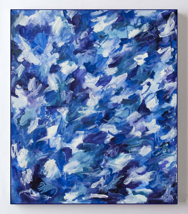 Blue expression by Mykola Ampilogov (2020) : Painting Oil on Canvas ...