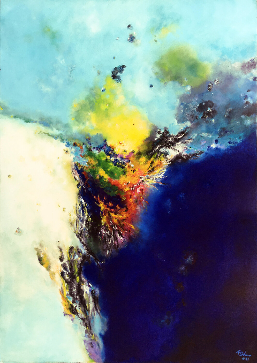 Vertigo by Théophile DELAINE (2017) : Painting Oil on Canvas - SINGULART