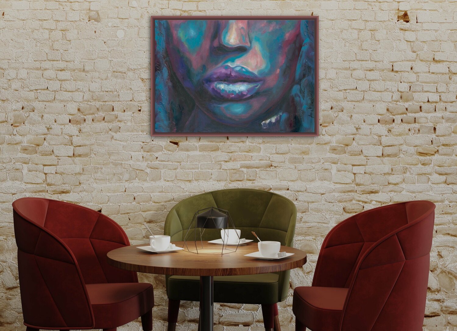Infinite Contemporary African American Wall Art Colorful Artwork