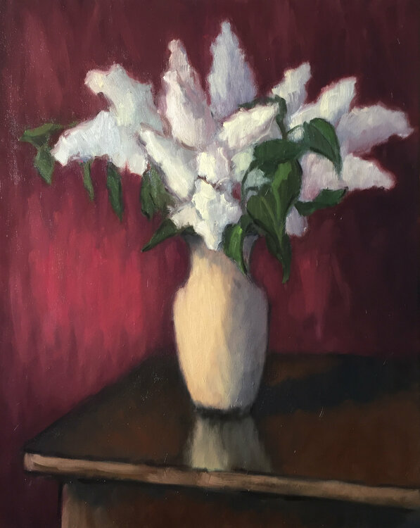 Les lilas by Barbara Petit Lisy (2020) : Painting Oil on Canvas - SINGULART